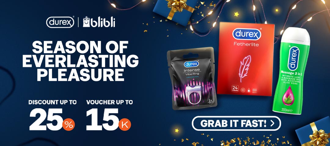 Durex Diskon Hingga 25% dan Voucher 15 Ribu