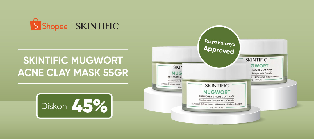 SKINTIFIC - Mugwort Mask Acne Clay Mask 55g
